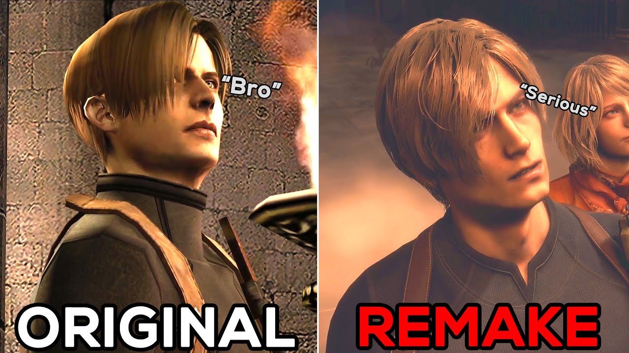 Resident Evil 4 Remake Vs Original Leon S One Liners Memes