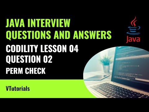Java Tutorial Codility L4 Q2 Perm Check Youtube
