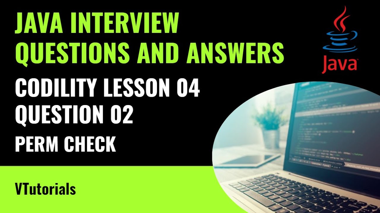 Java Tutorial Codility L4 Q2 Perm Check Youtube