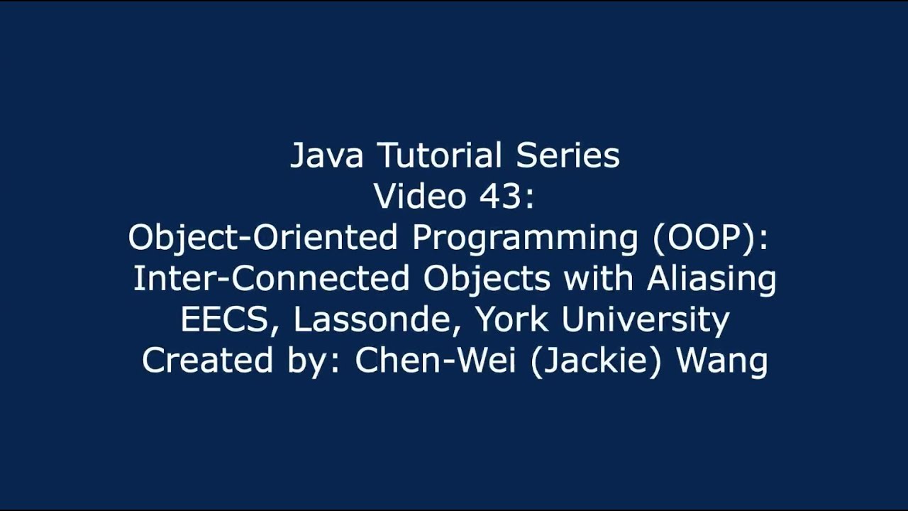 Eecs1021 Java Tutorial 43 Youtube