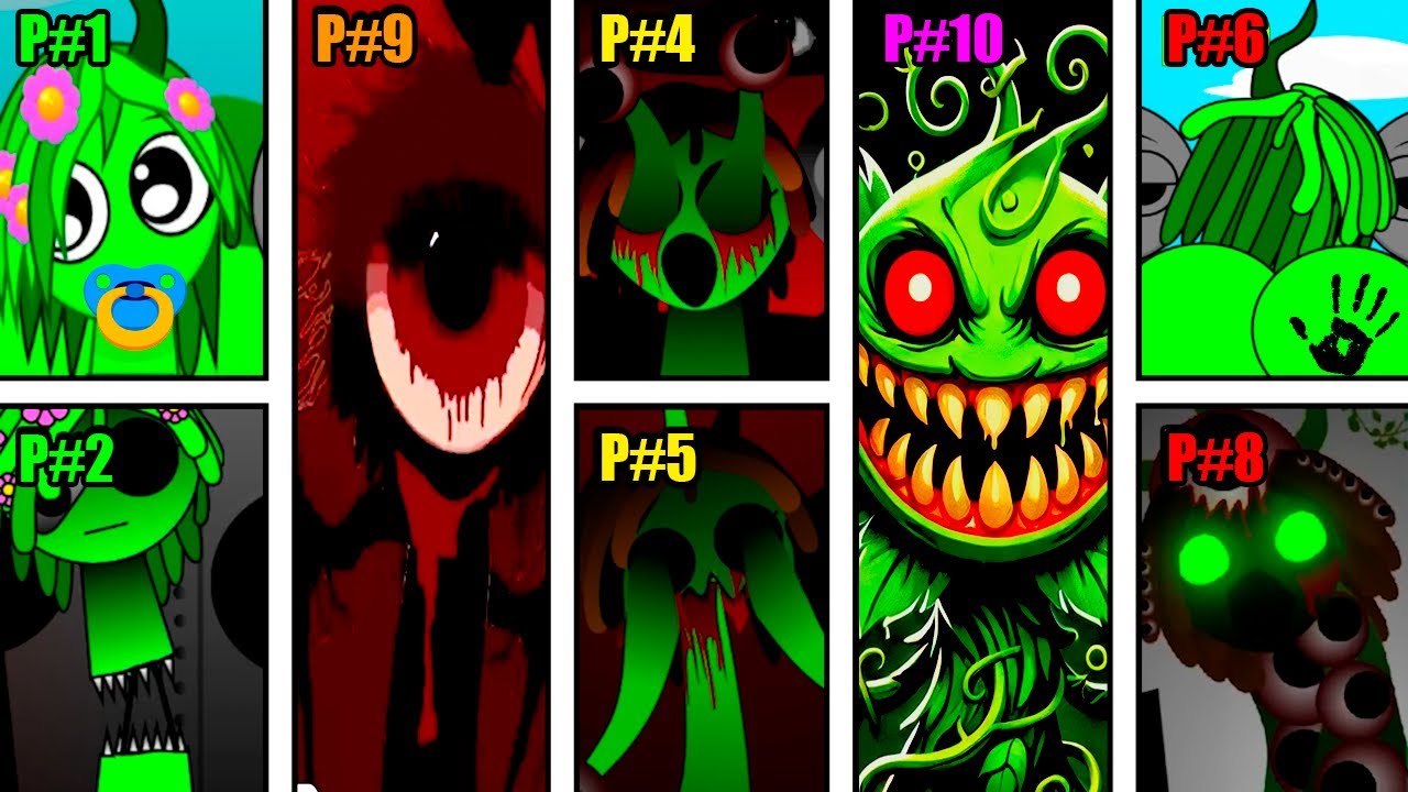 All Phases In Incredibox Sprunki Phase 1 4 Vs Phase 5 8 Vs Phase 9 12