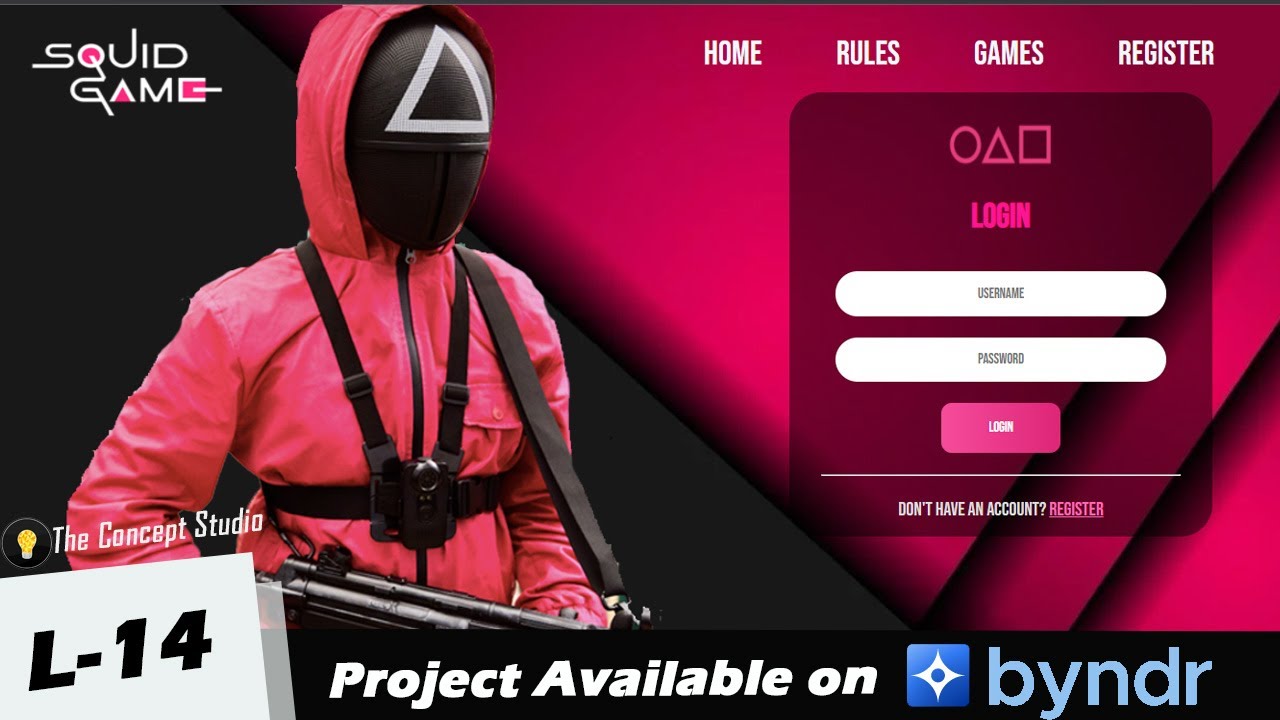 Squid Game Web Page Using Html And Css Css Tutorial L 14 Youtube