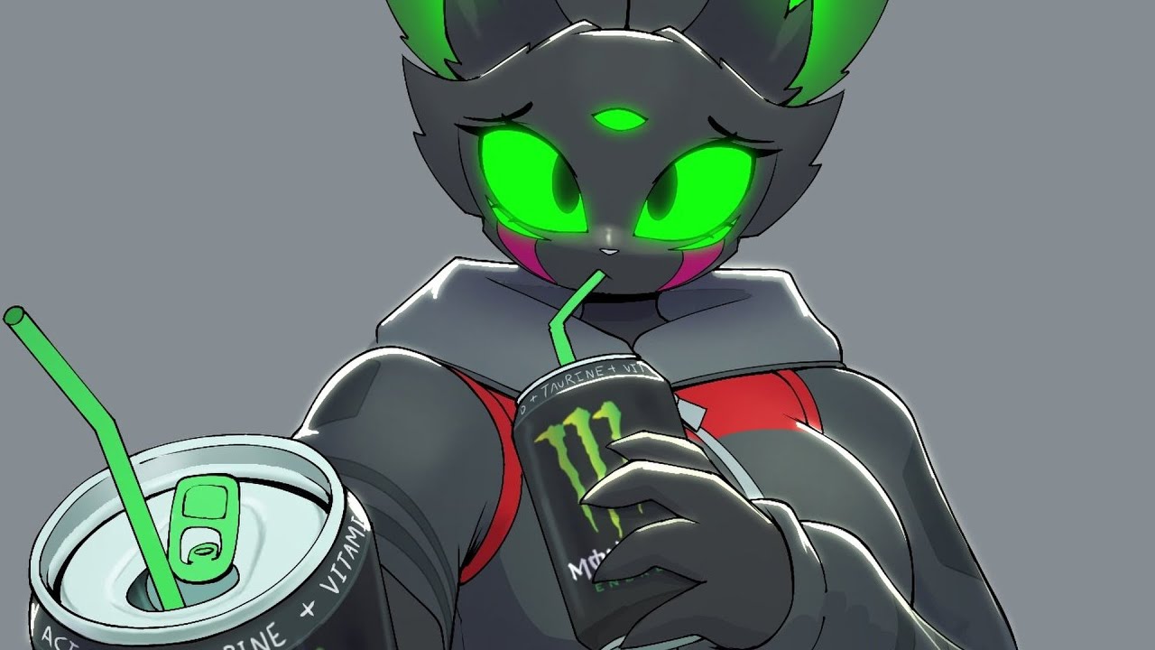 Monster Energy Girl Caffeine Potion Arzyparzy Comic Dub Youtube