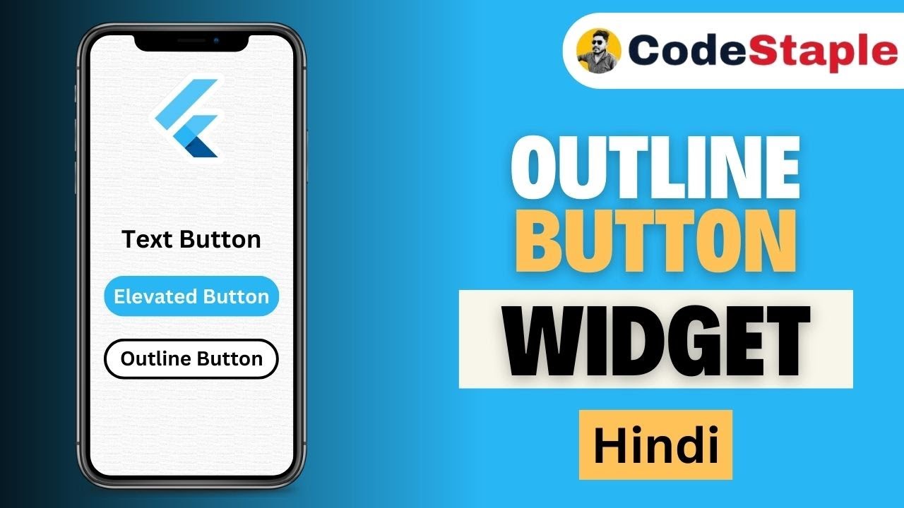 Outlinebutton Widget In Flutter Flutter Tutorials 6 Youtube