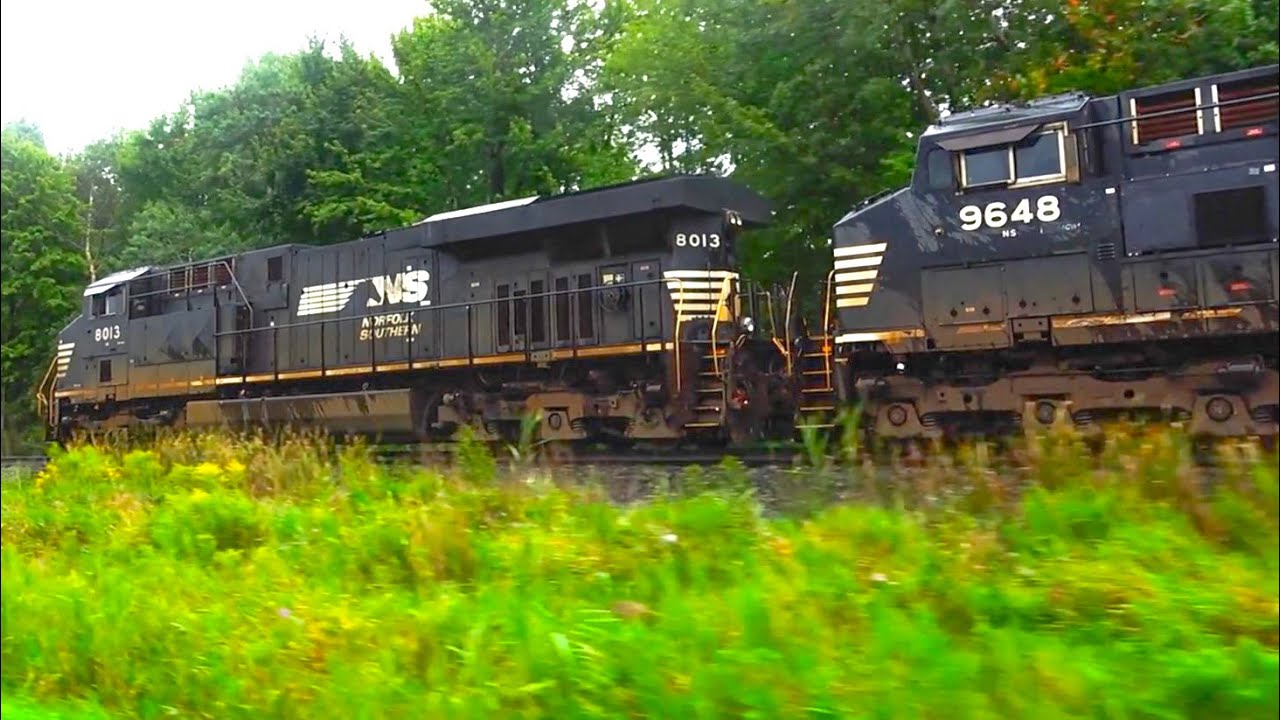 Chasing A Norfolk Southern Freight Train Tank Car Wobbling On Csx