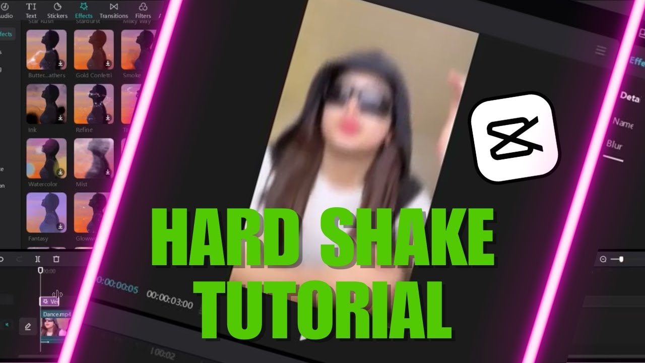 Hard Shake Tutorial On Capcut Pc Youtube