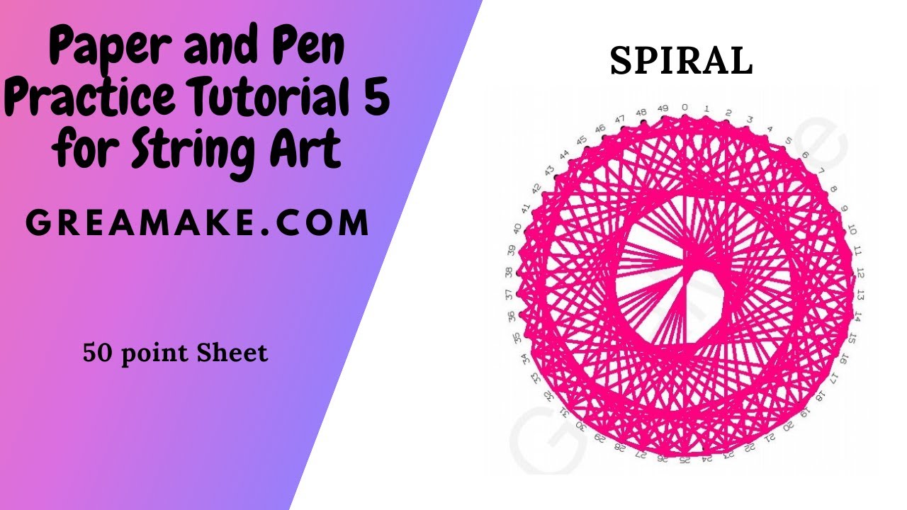 String Art Practice Paper Pen Spiral Patterns Math Stem Activity