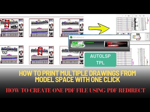 How To Print Multiple Model Space Drawings With One Click Youtube