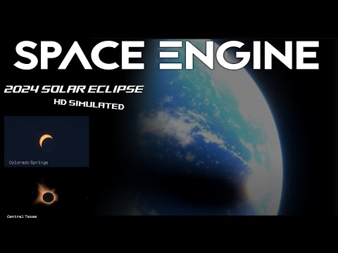 Solar Eclipse April 8 2024 Space Engine Youtube