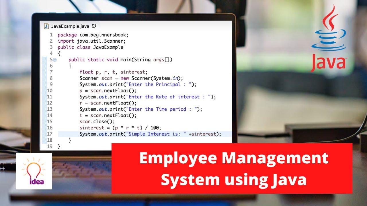 Employee Management System Using Java Java Project Youtube
