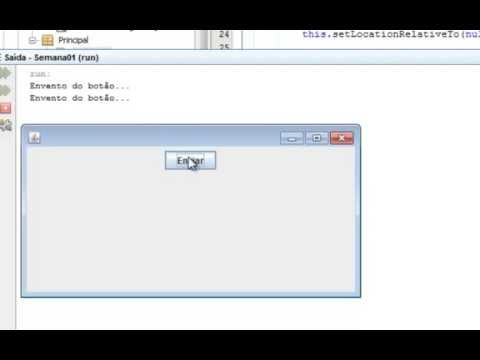 Eventos Em Botão Java Youtube