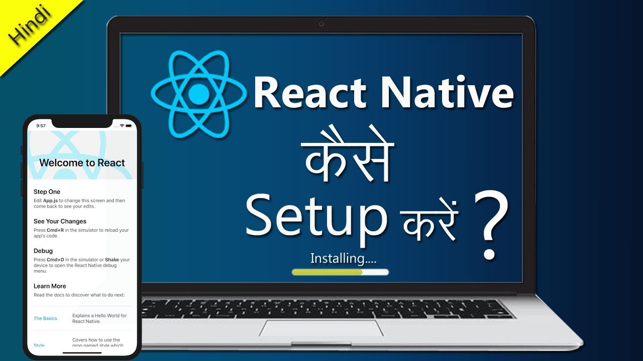 React Native Tutorial In Hindi 1 React Native Setup In Windows