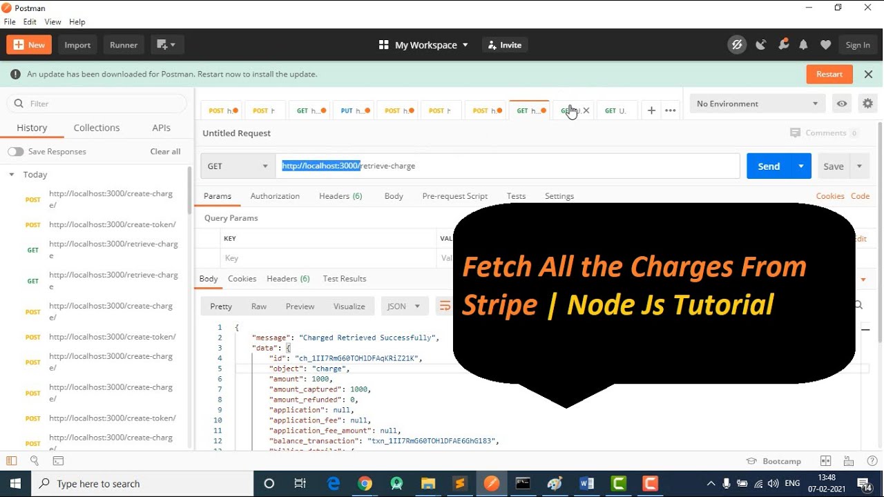 Node Js How To Retrieve All The Charges List From Stripe Using Node