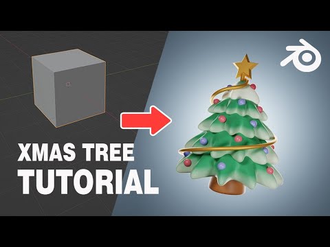 Create A Xmas Tree Blender Tutorial Youtube