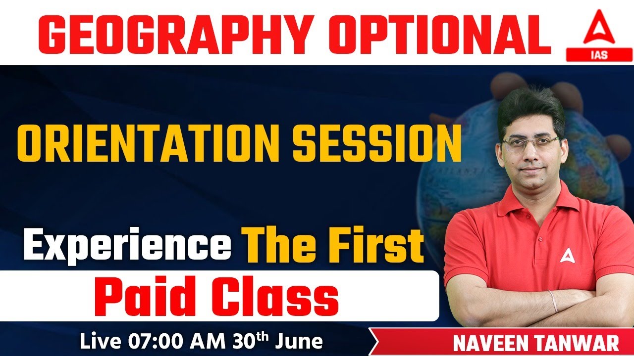 Geography Optional Orientation Class Youtube