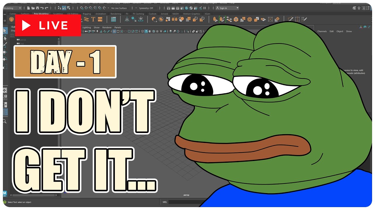 Learning Maya From Scratch Day 1 Youtube