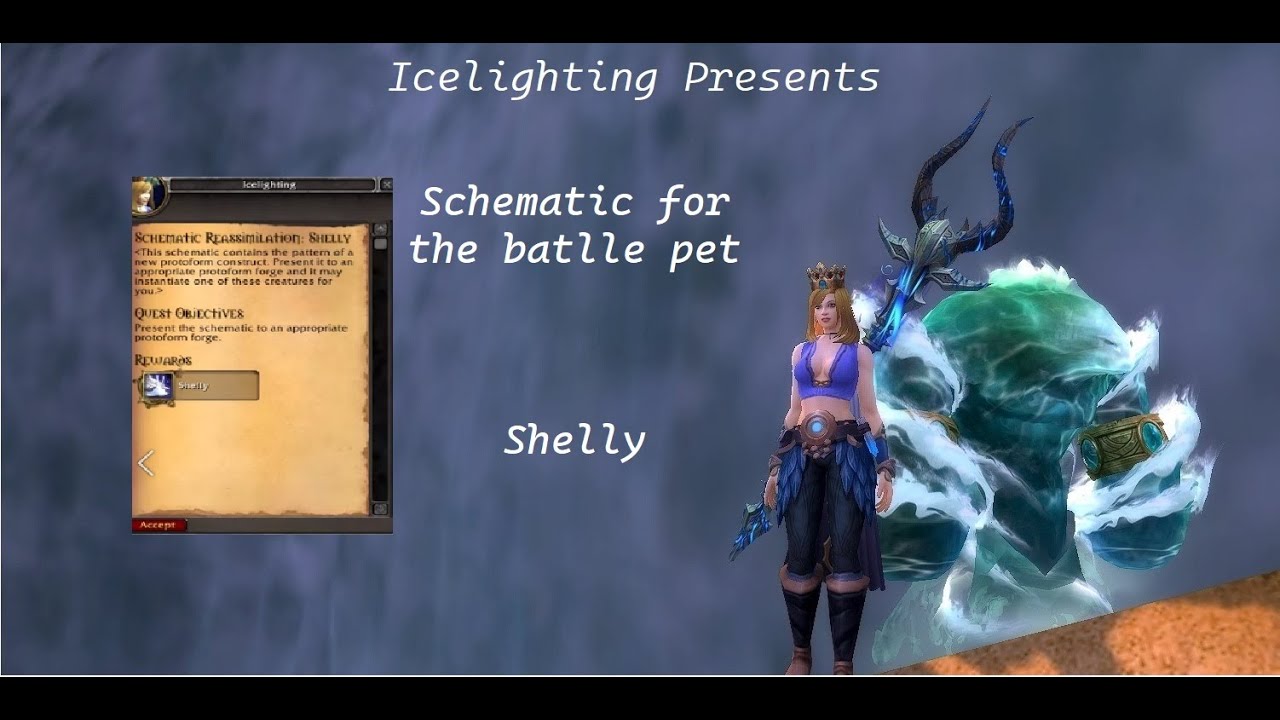 Schematic Shelly Battle Pet Zereth Mortis Protoform Schematic