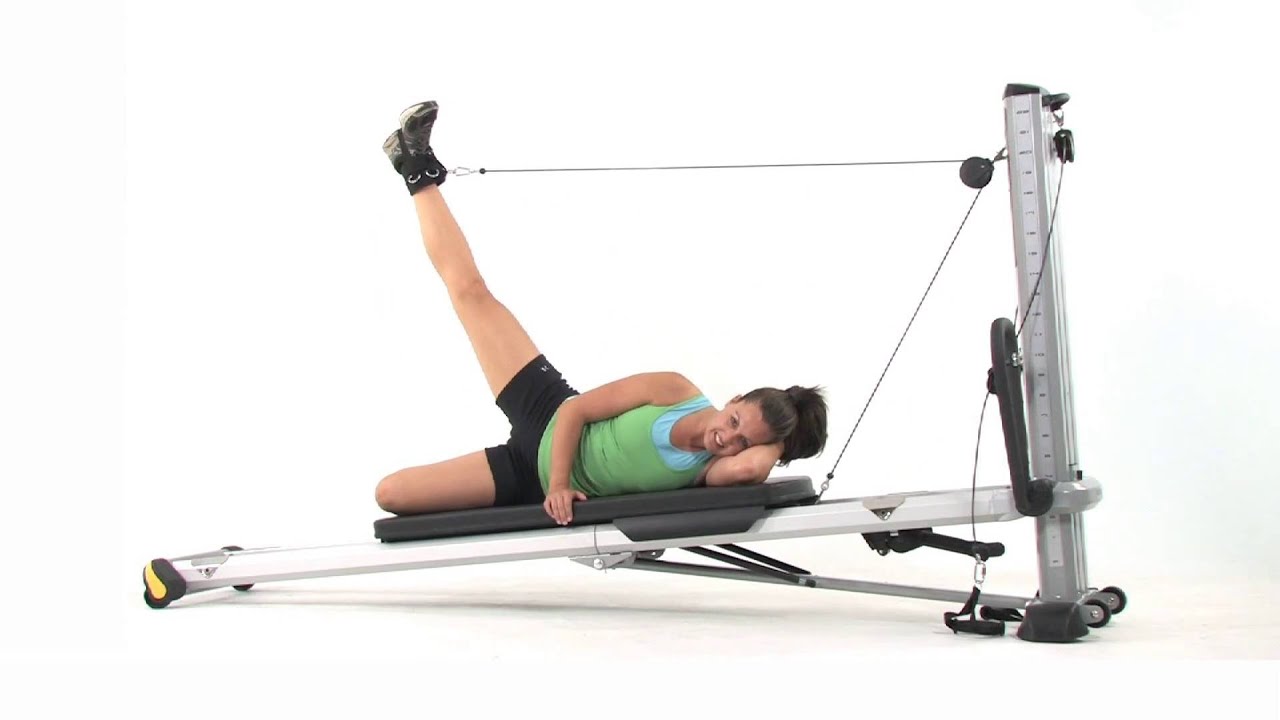 Total Gym Exercice Upright Prone Abduction With Leg Pulley Youtube