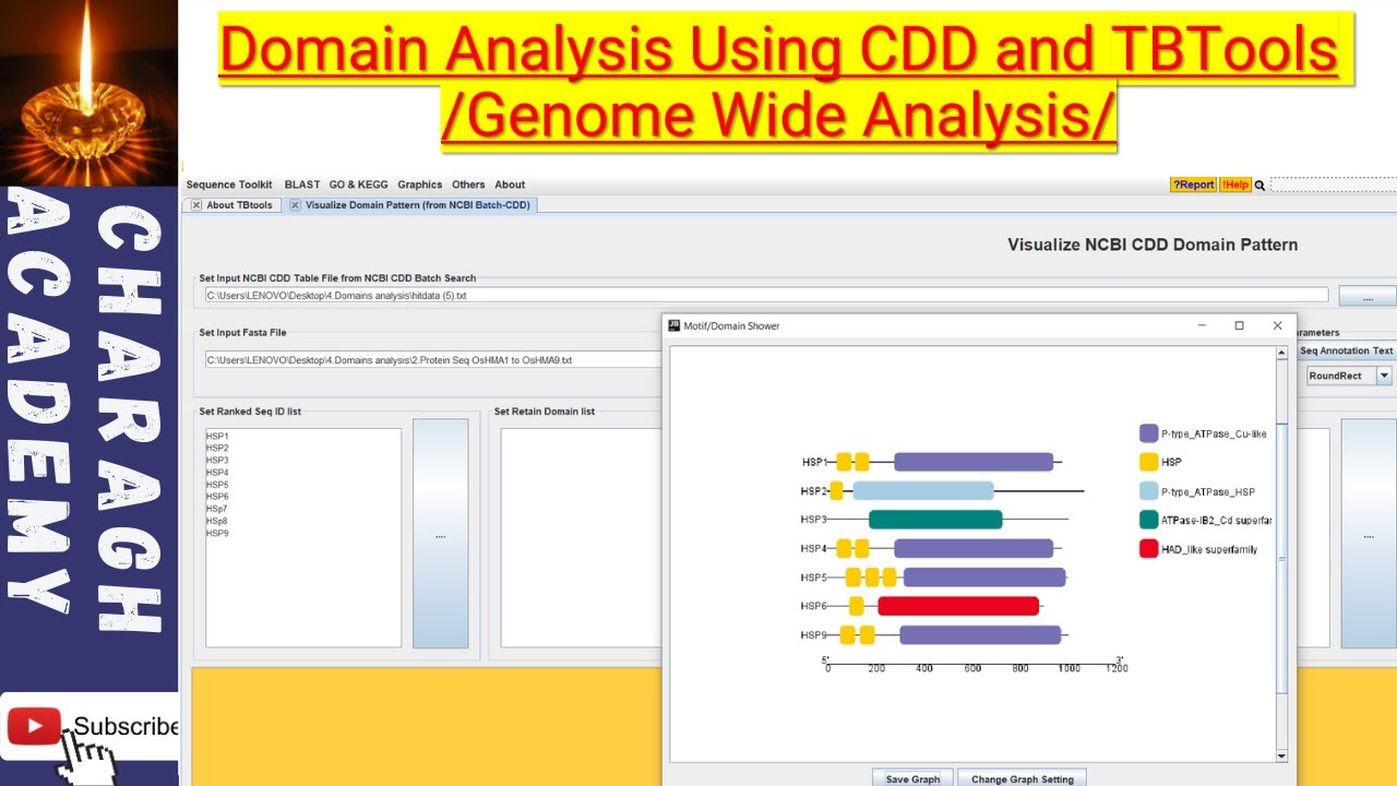 Domain Analysis Using Cdd And Tbtools Genome Wide Analysis Youtube