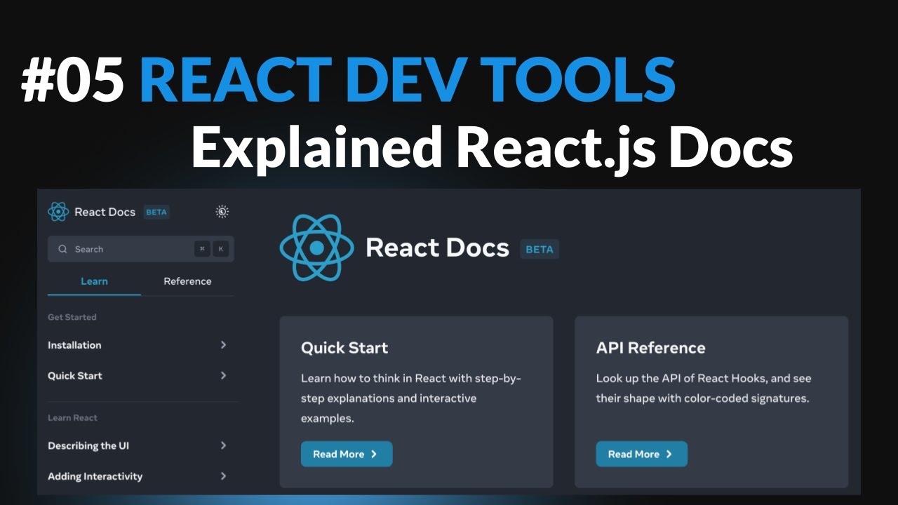 React Developer Tools Explained React Js Docs 05 Youtube