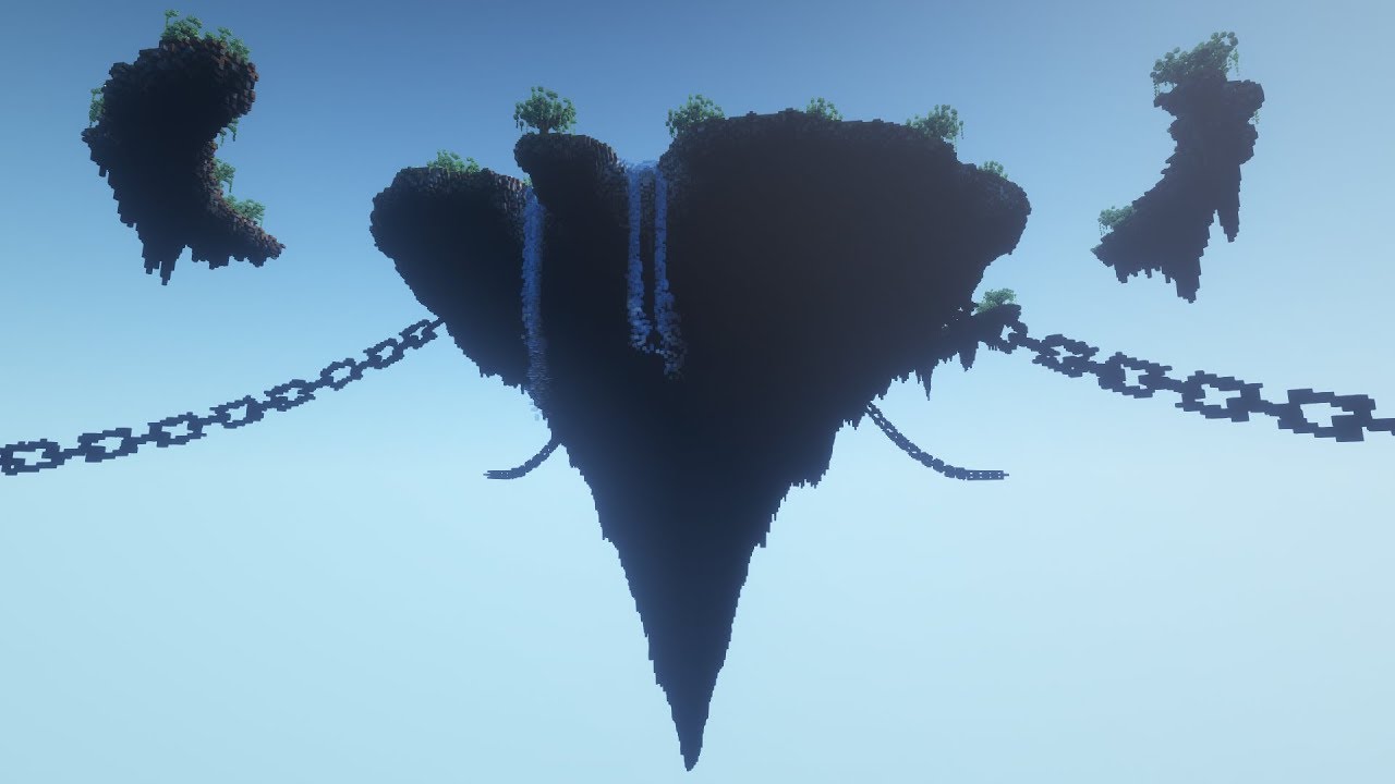 Floating Island Minecraft Timelapse Youtube