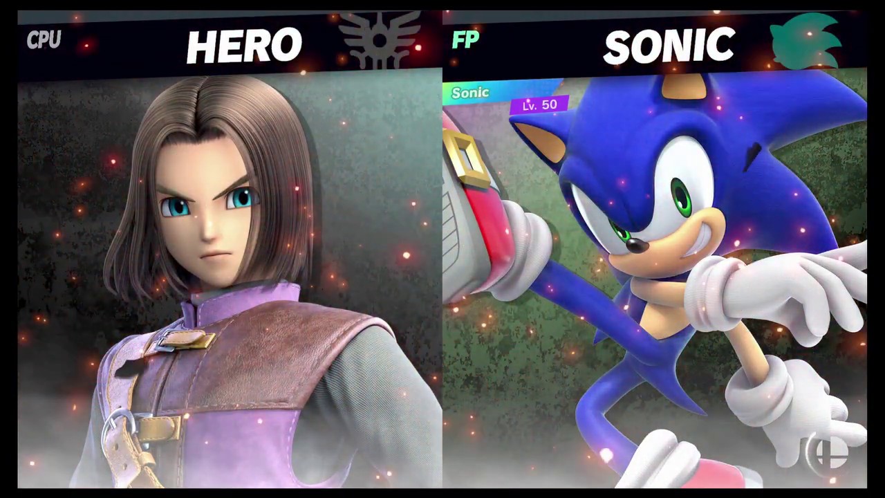 Super Smash Bros Ultimate Amiibo Fights Request 10148 Hero Vs Sonic