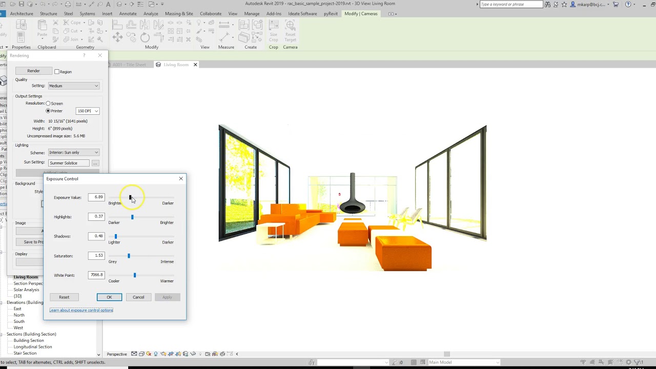 Rendering In Revit Youtube