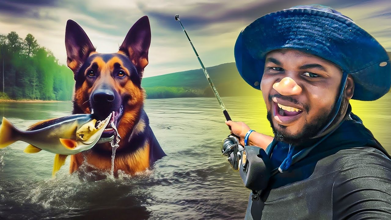 Taking My New Dog Fishing For The First Time Youtube
