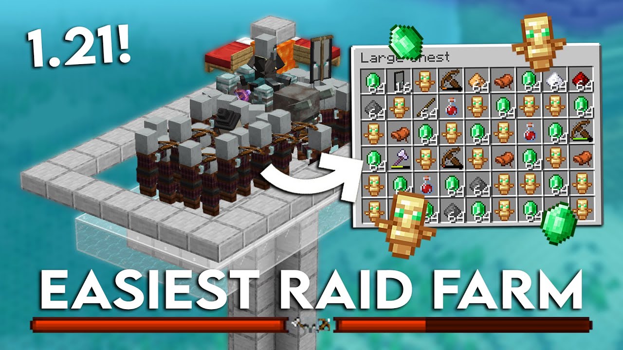 How To Make Raid Farm In Minecraft 1 21 Easy And Simple Design Youtube