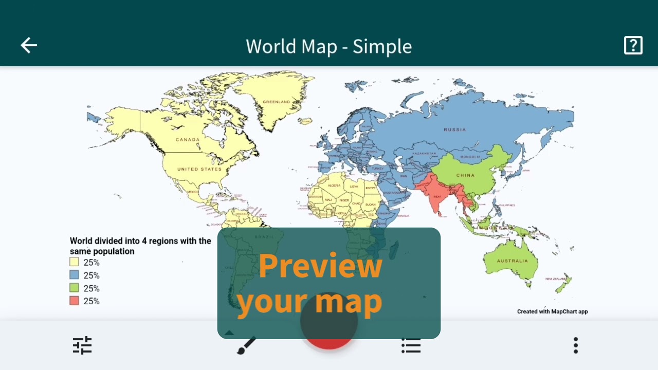 Mapchart Mobile App Create Your Own Custom Map Youtube