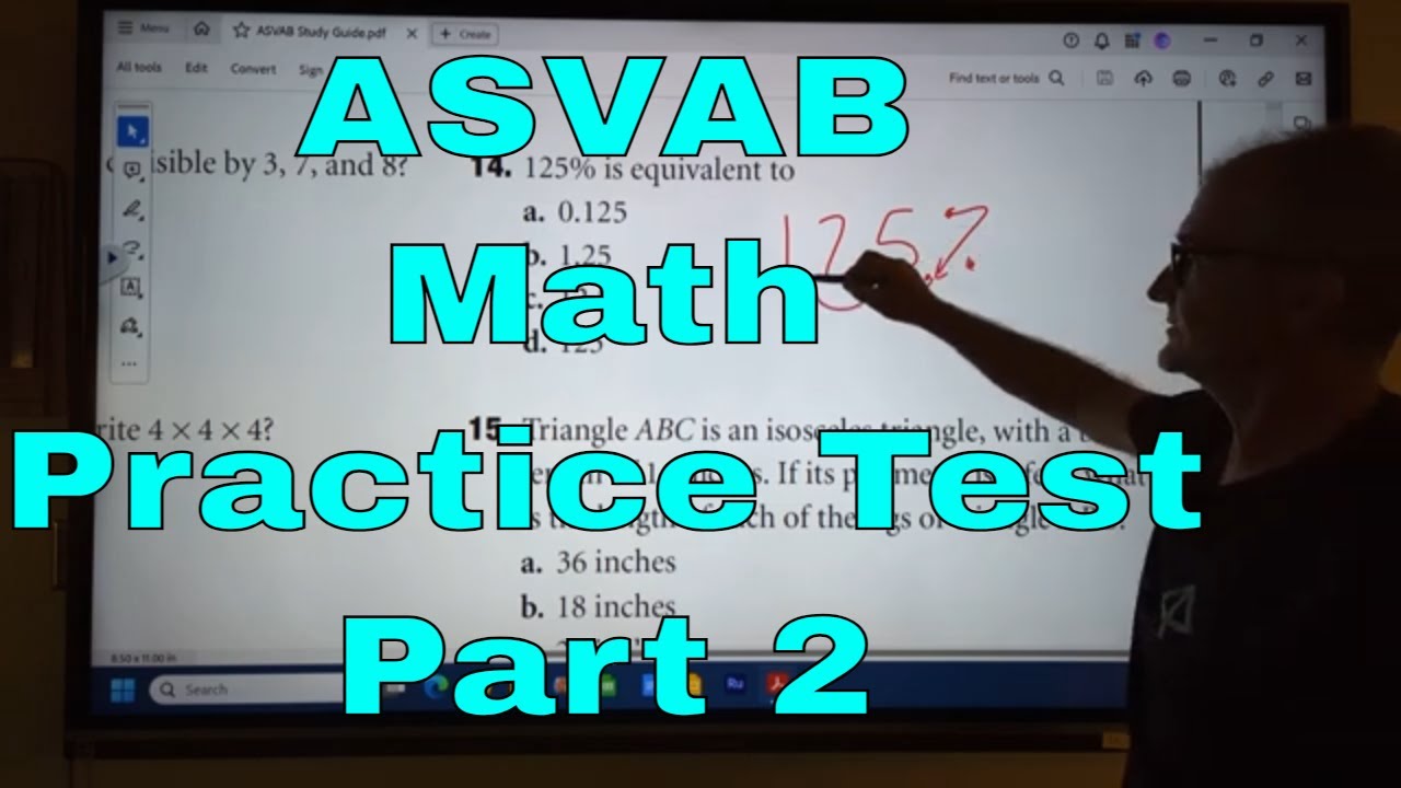 Asvab Mathematical Knowledge Part 2 Youtube