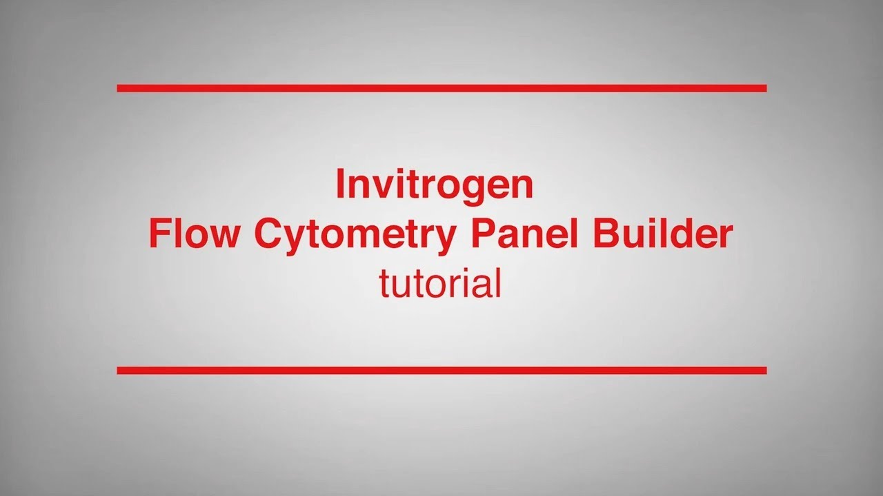 Invitrogen Flow Cytometry Panel Builder Tutorial Youtube