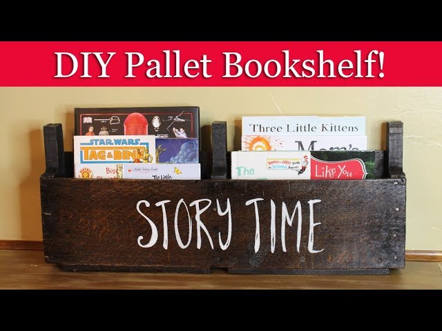 Bookshelves Out Of Old Pallets