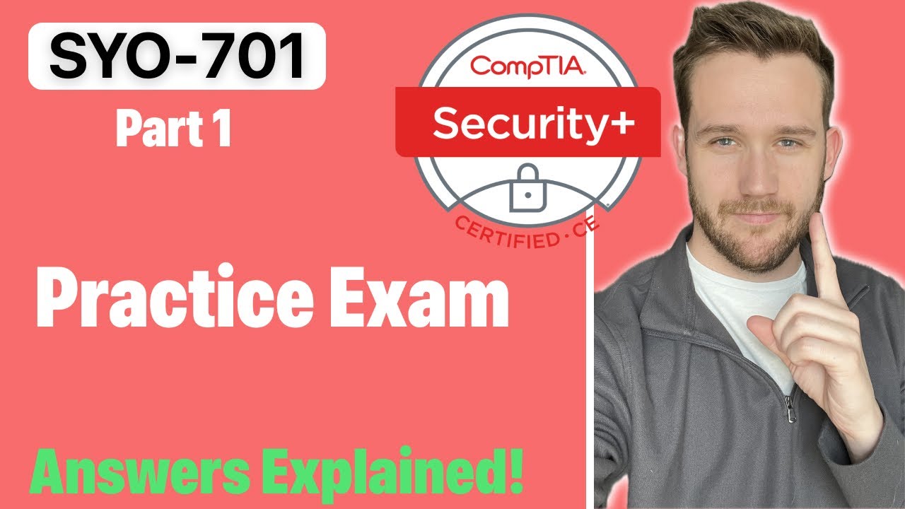 Security 701 Practice Exam Part 1 Youtube