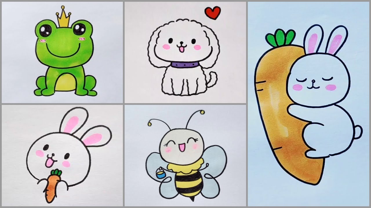 Cute Simple Easy Animal Drawings