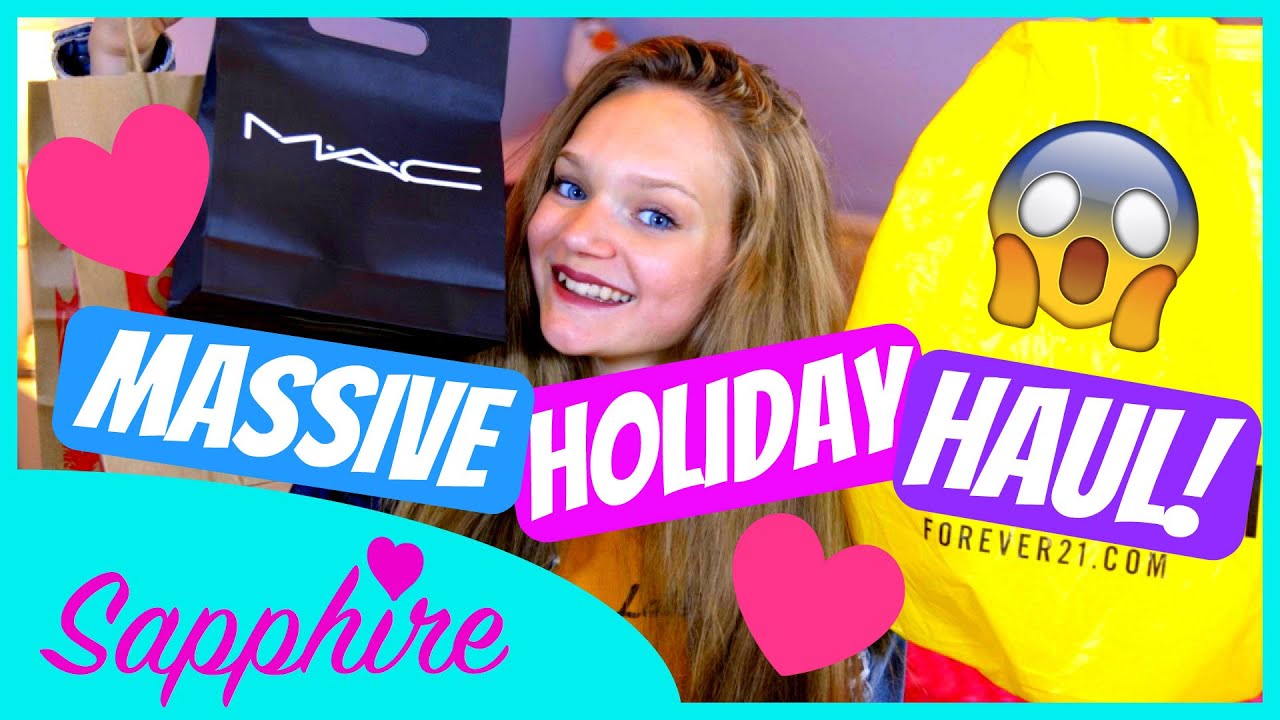 Massive Usa Holiday Haul Forever 21 Disney Mac Justice More