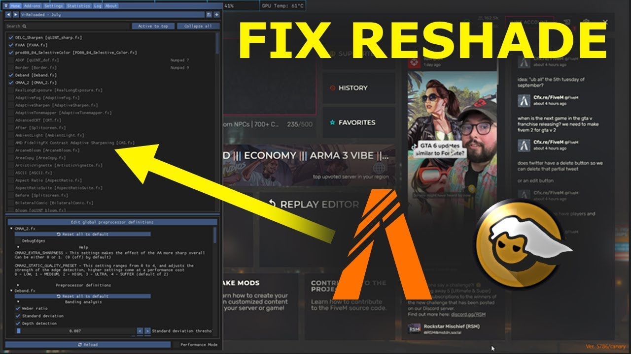Fivem Reshade Fix Ger Deutsch Youtube