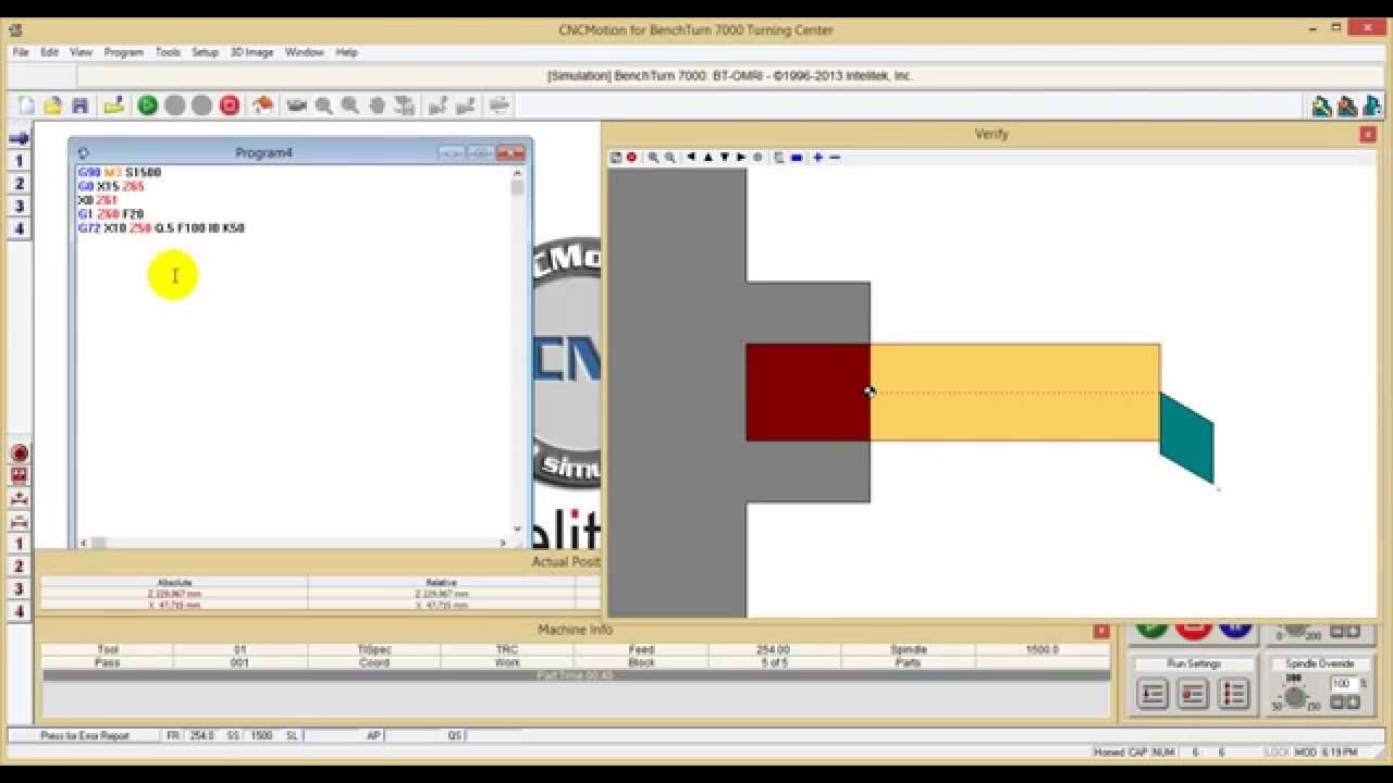 Benchturn 7000 With Cnc Motion Tutorial 3 Youtube