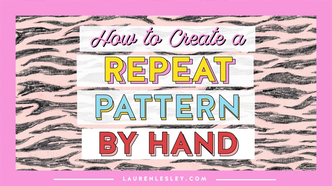 Seamless Repeat Pattern Create By Hand Youtube