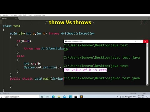 Throw And Throws Program In Java Learn Coding Youtube
