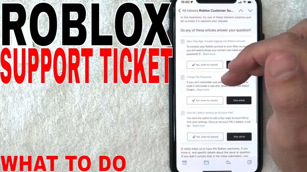 What To Do With Roblox Support Ticket рџ ґ Youtube