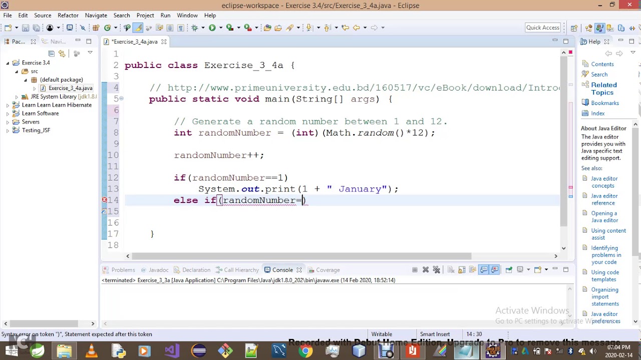Introduction To Java Programming Exercise 3 4a Youtube