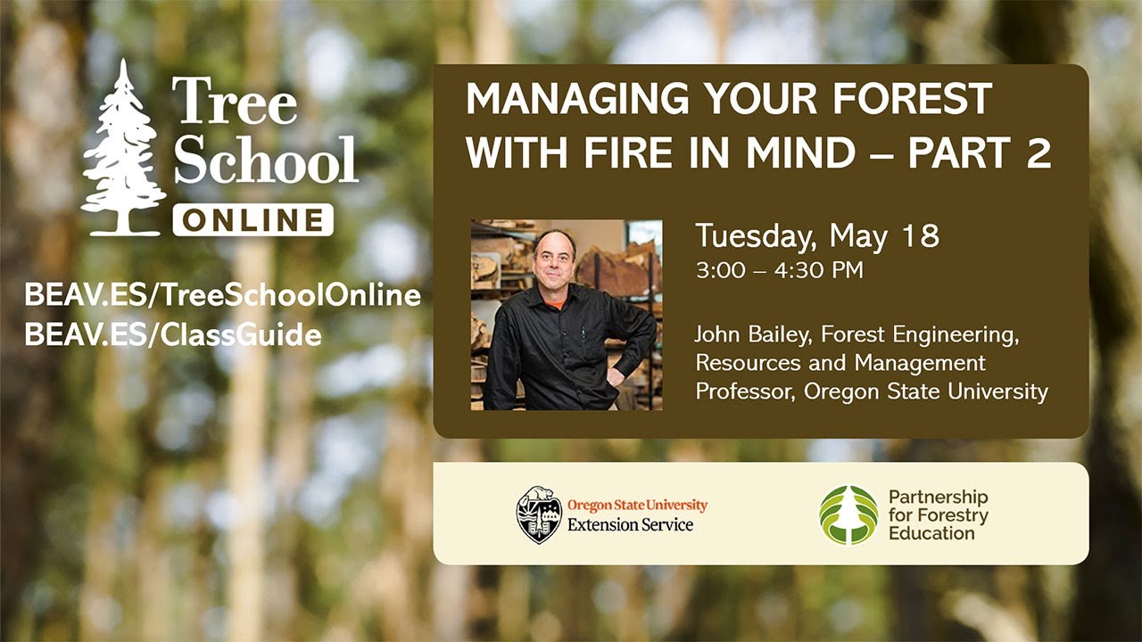 Tree School Online Managing Your Forest With Fire In Mind Part 2