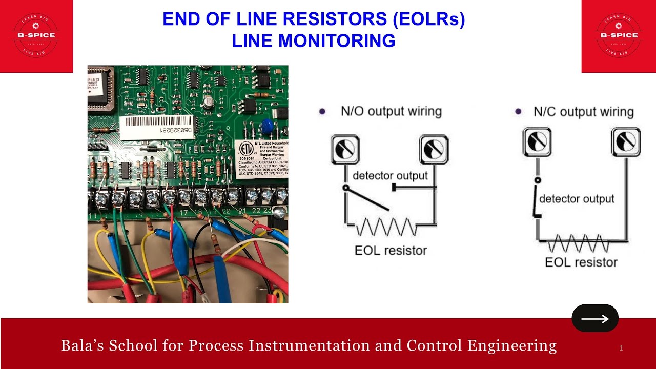 End Of Line Resistors Line Monitoring Youtube