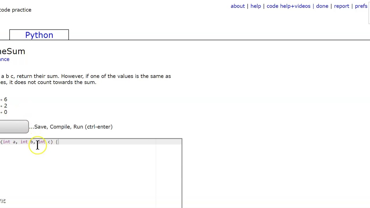 Logic 2 Lonesum Java Tutorial Codingbat Youtube