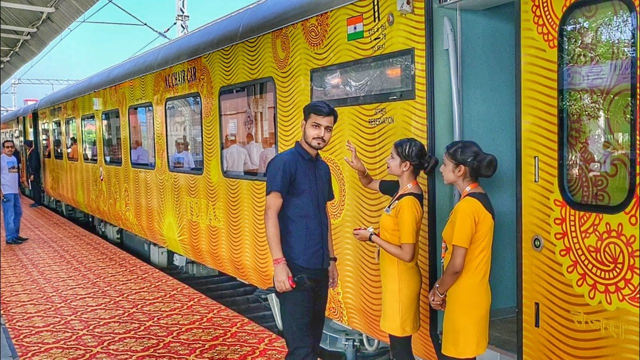 India 1st Private Train Lucknow Tejas Express Full Journey Youtube