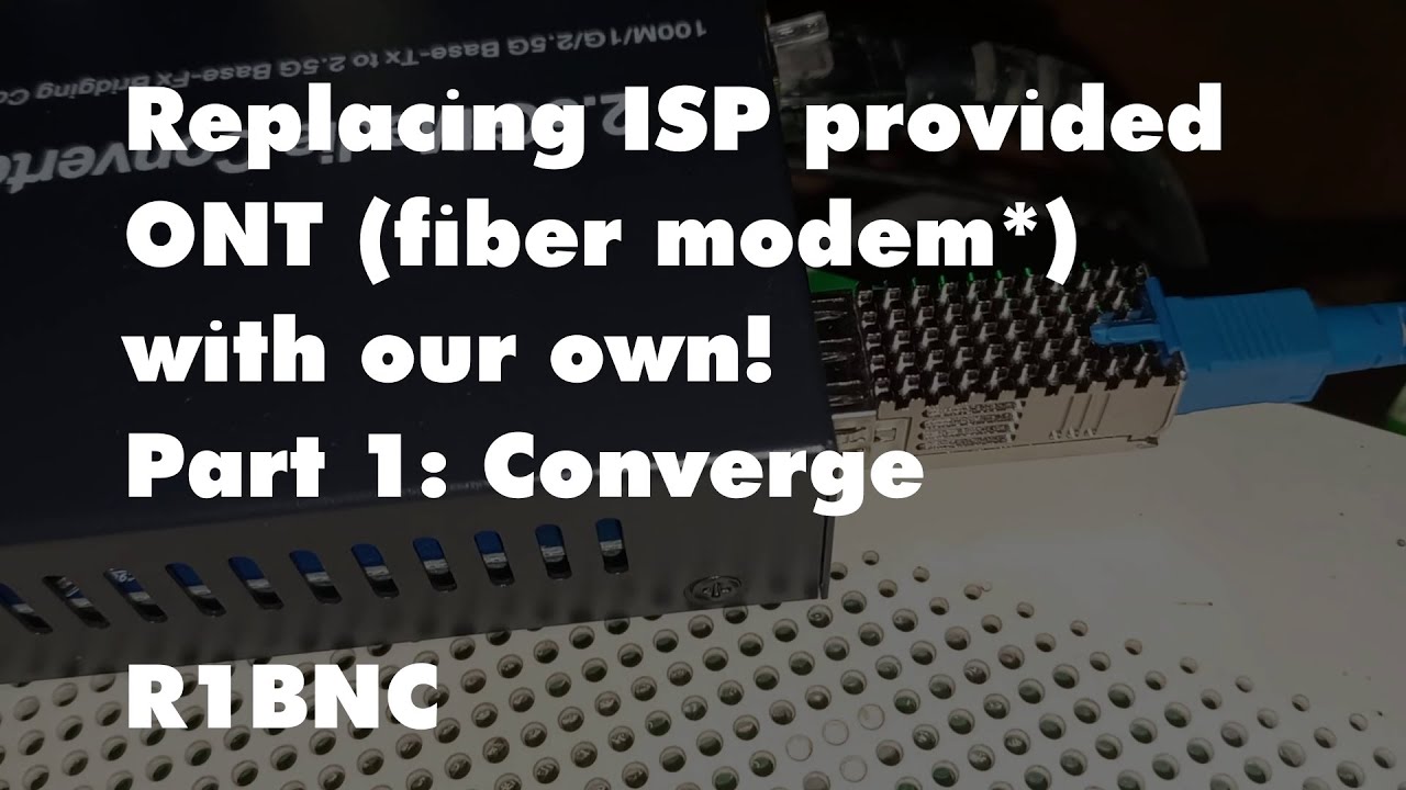 Replacing Isp Ont Router Modem With Our Own Part 1 Converge Fiberx