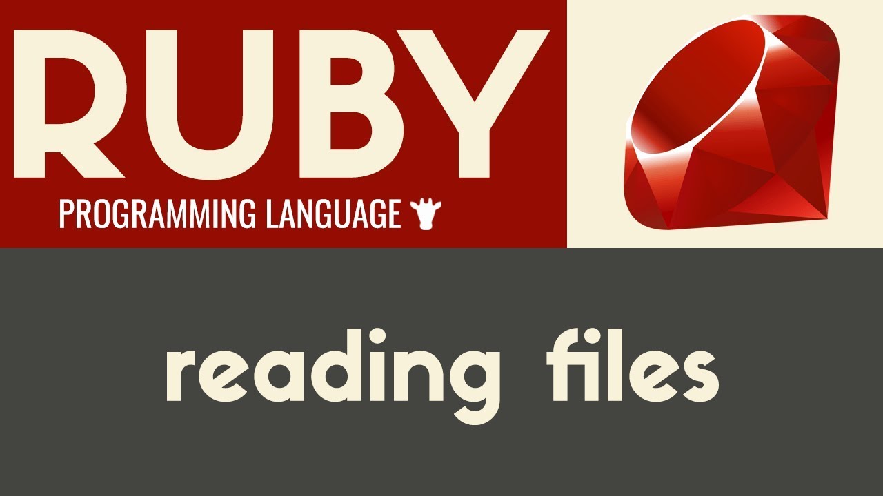 Reading Files Ruby Tutorial 26 Youtube