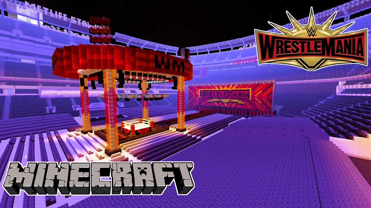 Minecraft Wwe Wrestlemania 35 Stage Hall Of Fame Nxt Takeover Ny And