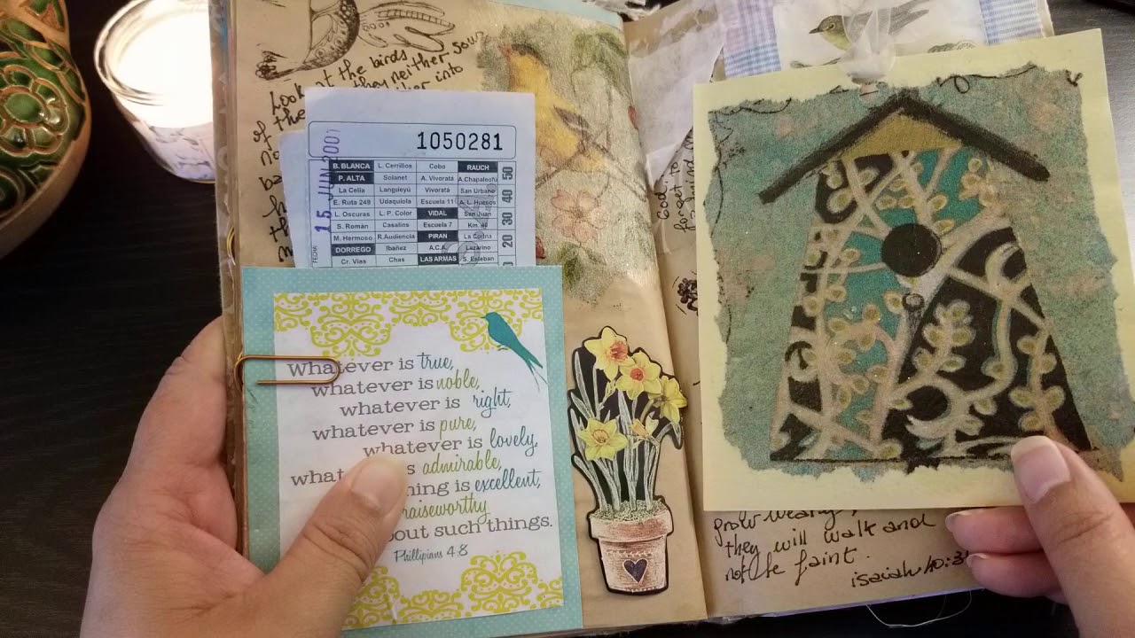 Tribute Journal Spread Trust When Decoupage Marries Journaling Youtube